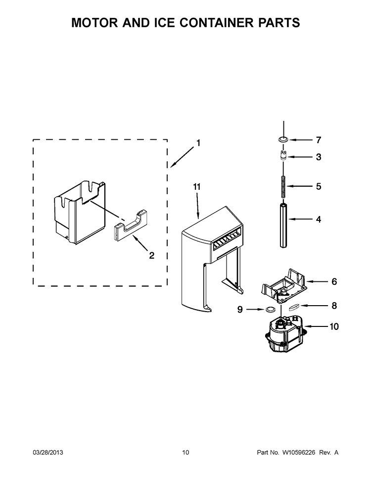 Whirlpool W11202789 Auger Motor - ApplianceParts4All.com