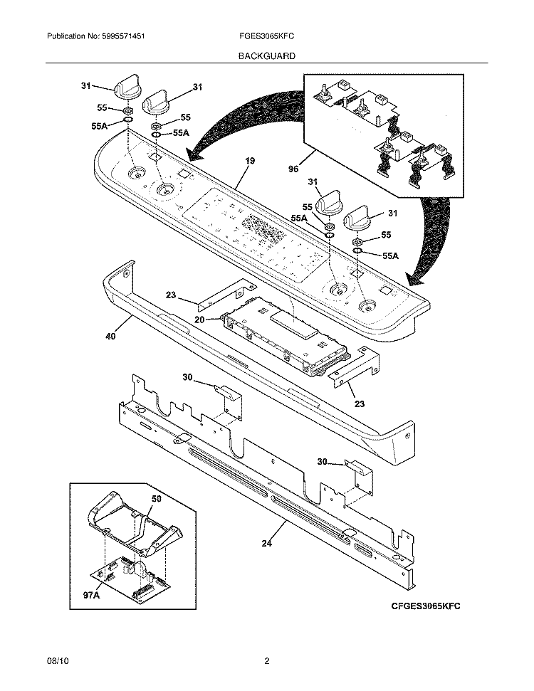 Frigidaire 318922136 Control Panel Assembly - ApplianceParts4All.com