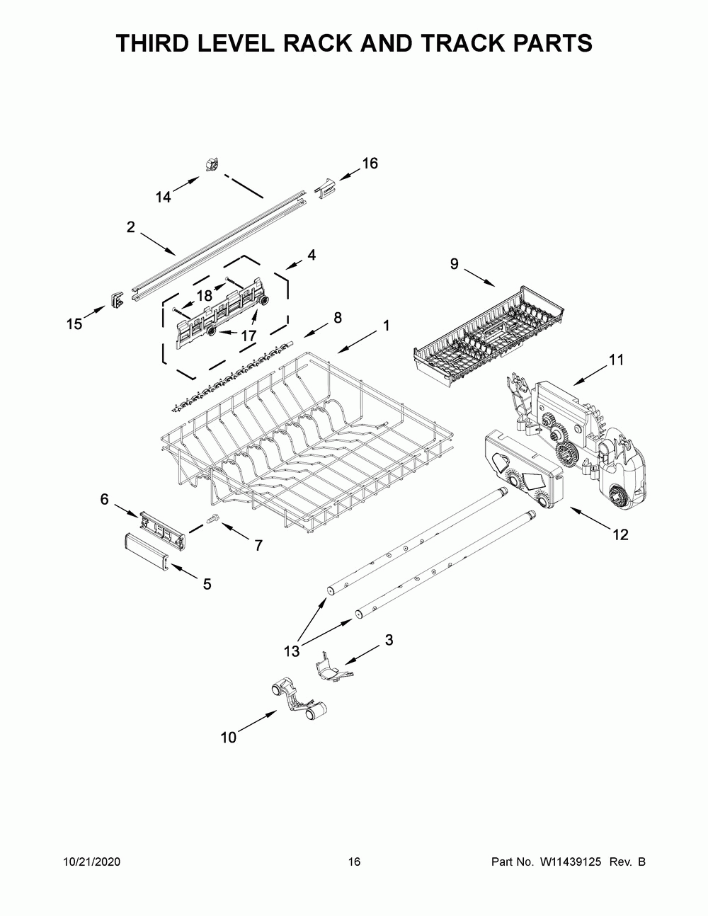 Whirlpool W11568642 Dishwasher Spray Tower - ApplianceParts4All.com
