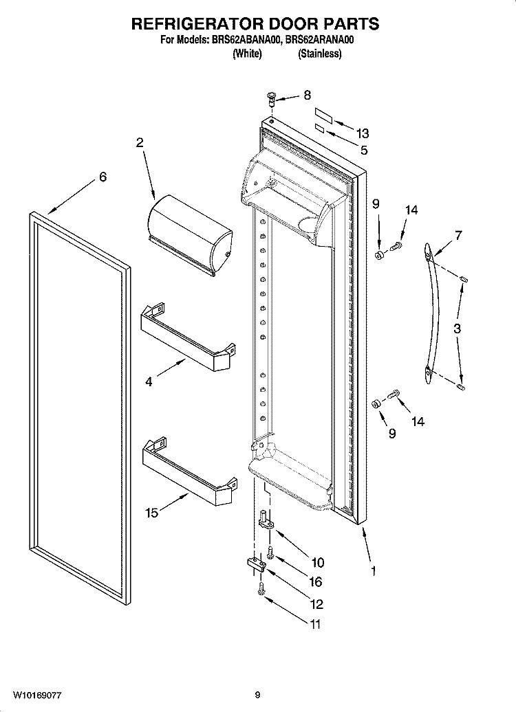 Whirlpool Door Shelf Bar WP2309941 Genuine OEM Part - ApplianceParts4All