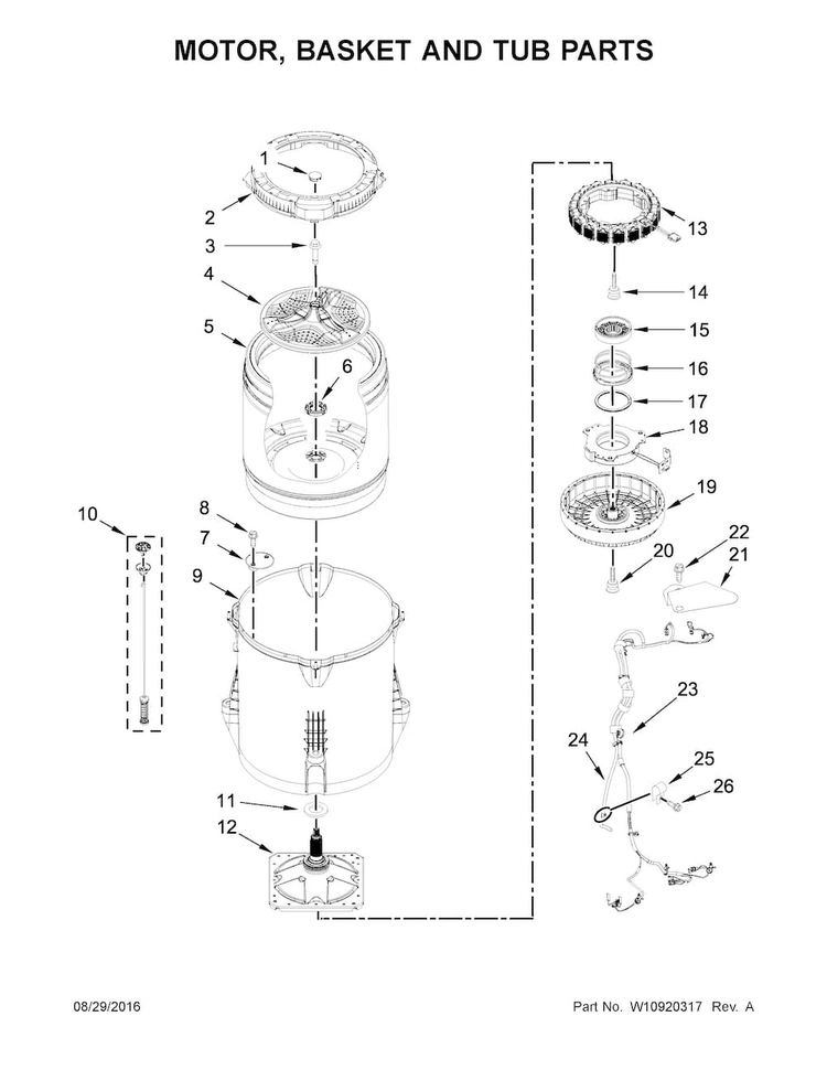 Whirlpool W11393685 Gearcase - ApplianceParts4All.com