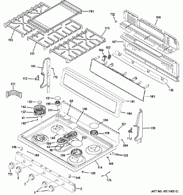 General Electric WB31X24736 Ge Burner Grate - ApplianceParts4All.com