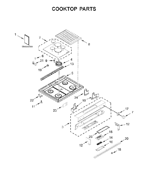 Whirlpool W11029431 Range Control Panel - ApplianceParts4All.com