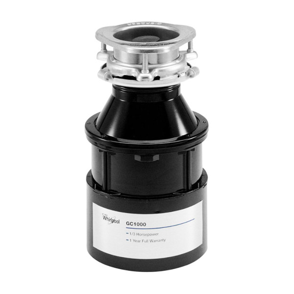 Whirlpool WPGC1000PEA Food Waste Garbage Disposer, 1/3 Hp, 120V ...
