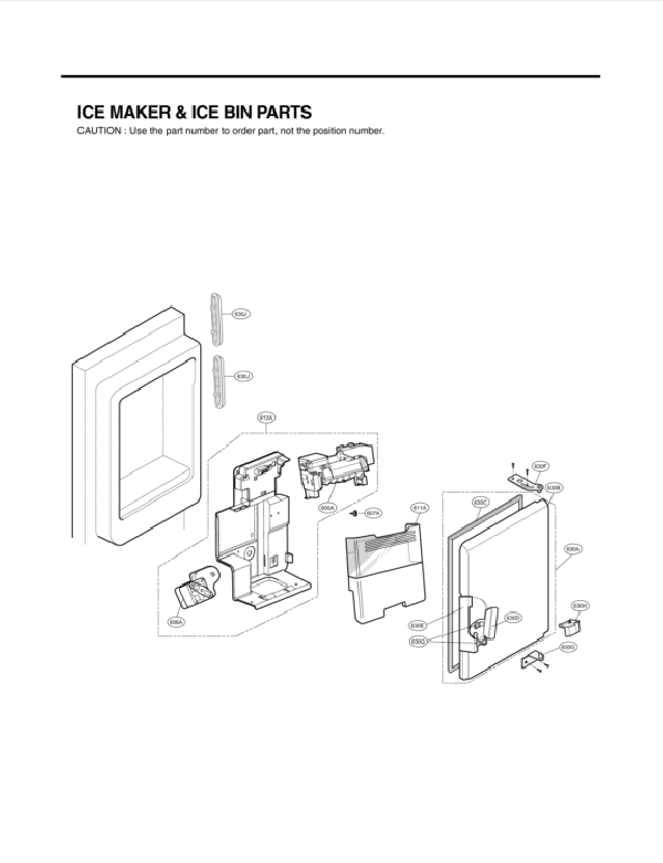 LG AEQ73110205 Refrigerator Ice Maker Assembly - ApplianceParts4All.com
