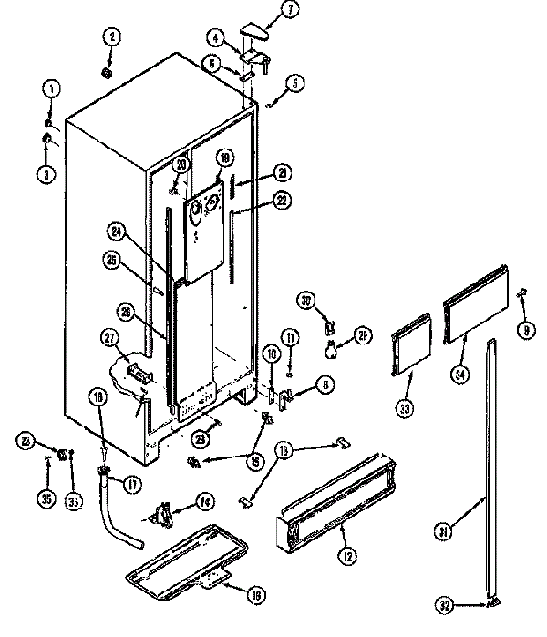 Frigidaire 241957901 Refrigerator Bottom Drain Tube ...