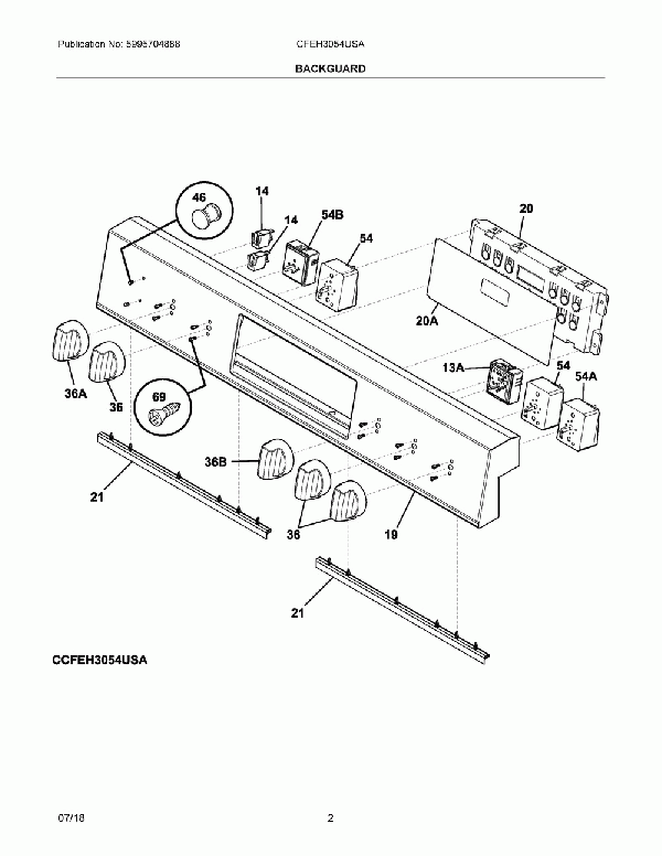 Frigidaire 5304514108 Control Board Assembly for Range/Stove/Oven ...
