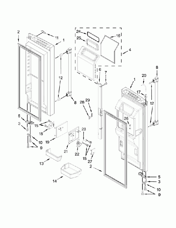 Whirlpool W11544658 Refrigerator Door Gasket - ApplianceParts4All.com