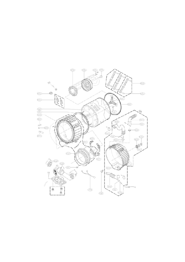 LG AJB73816004 Washer Stator Motor Assembly - ApplianceParts4All.com