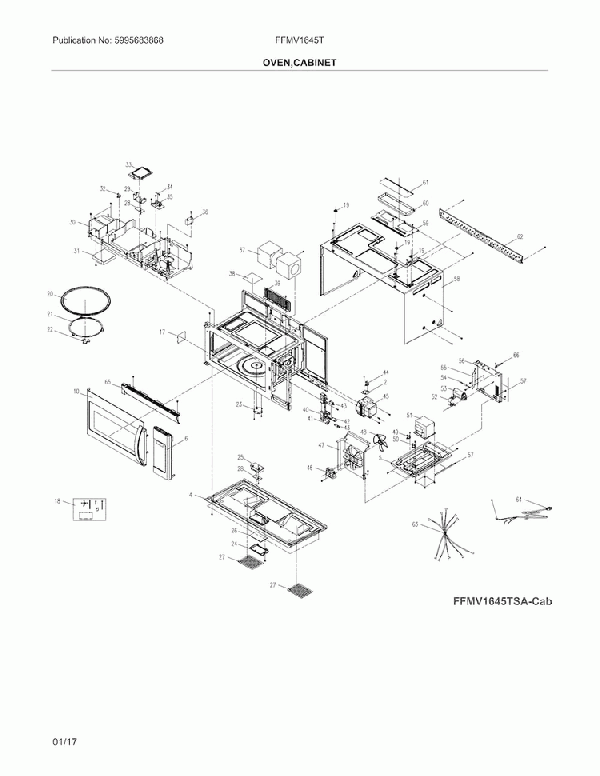 Frigidaire 5304525304 Microwave Touchpad and Control Panel - ApplianceParts4All.com
