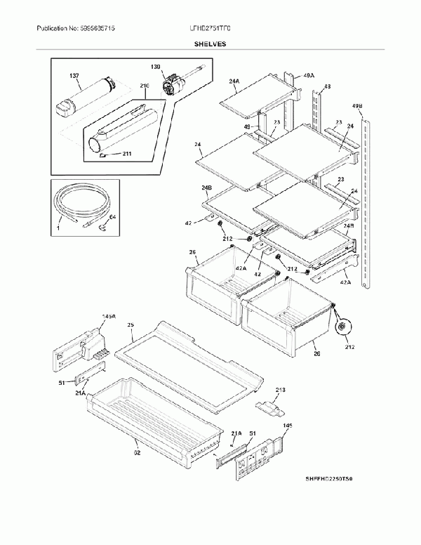 Frigidaire 5304522623 Refrigerator Water Filter Head ...