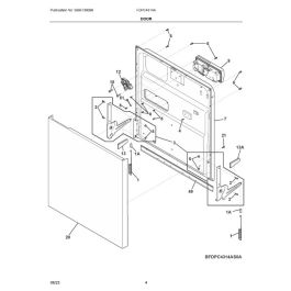 5304535552 FRIGIDAIRE Dishwasher Door Assembly - ApplianceParts4All