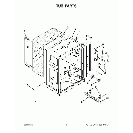 Whirlpool W10567498 Dishwasher Tub - ApplianceParts4All.com